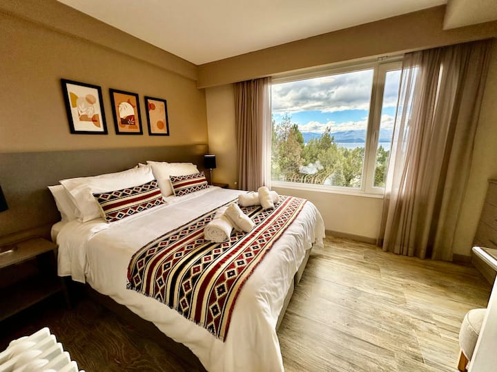 2 Moderno Departamento Vista Al Lago Parking Wifi - San Carlos de Bariloche
