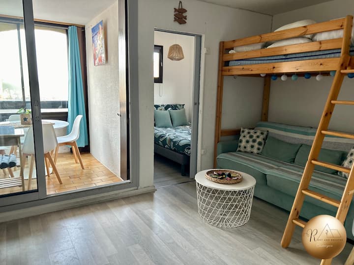 Appartement Cosy Situé En Front De Mer - Le Barcarès