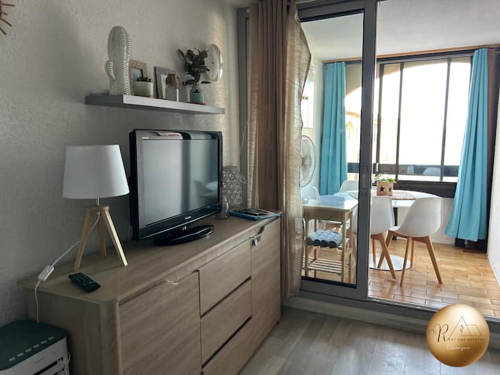 Appartement Cosy Situé En Front De Mer - Étang de Leucate