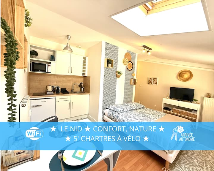 ★  Le Nid ★ Confort, Nature ★ 5' Chartres À Vélo ★ - Eure-et-Loir