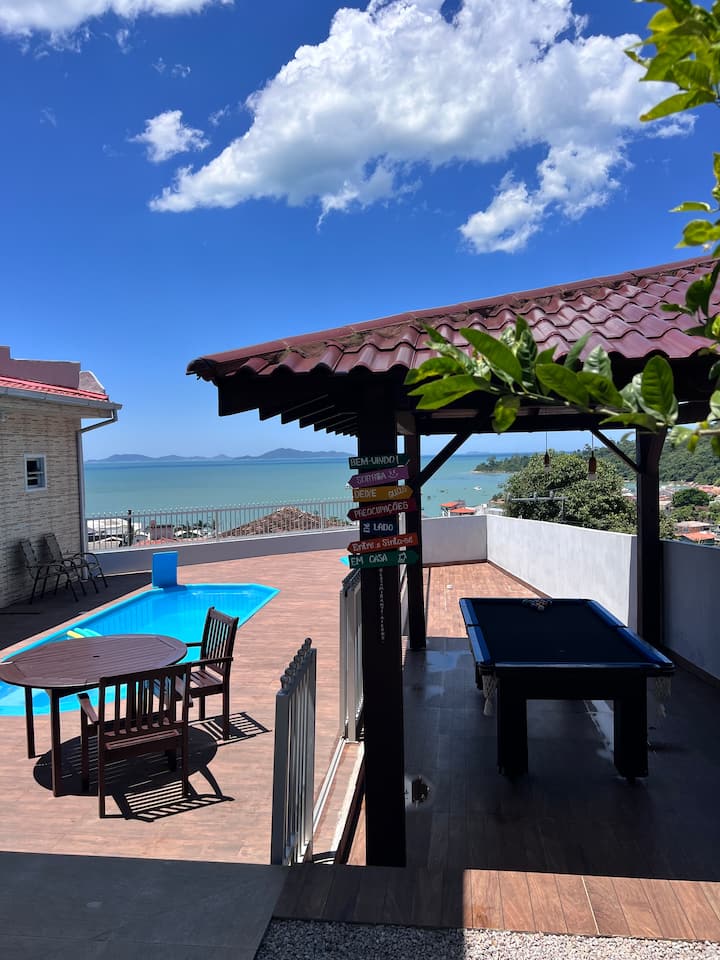 Casa Mirante Com Piscina Em Governador Celso Ramos - Governador Celso Ramos