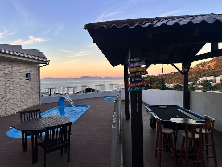 Casa Mirante Com Piscina Em Governador Celso Ramos - Governador Celso Ramos