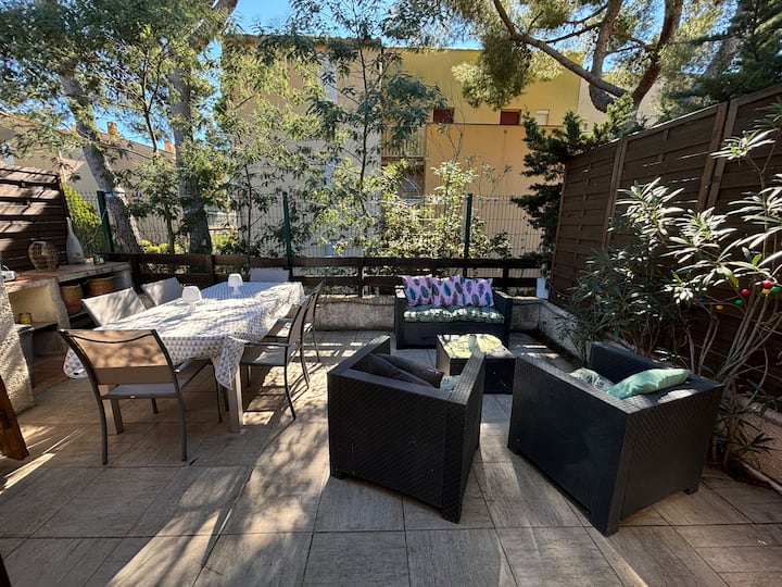 Séjour Détente: Terrasse, Mer, Golf & Tennis +Wifi - Agde