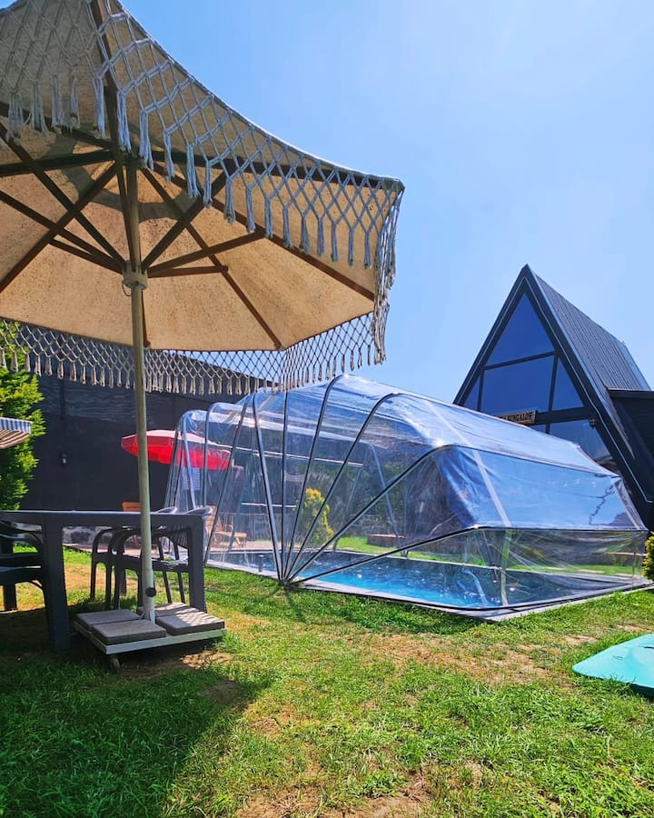 Sapanca Kapalı Sıcak Havuzlu Munuha Bungalow - Sapanca