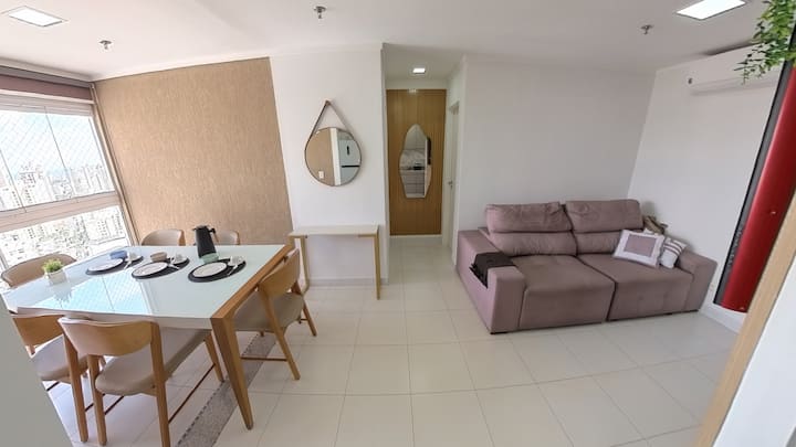 Appartement De 2 Chambres Près Du Flamboyant - Goiânia