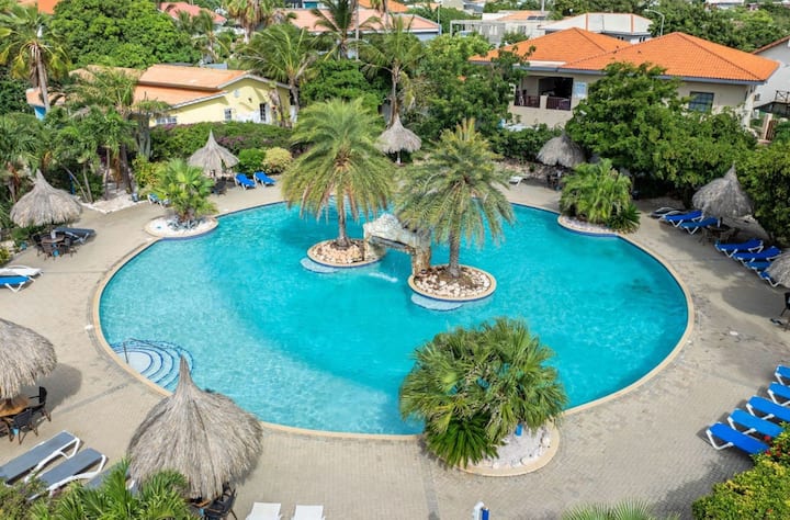 Green Appartement On Safe Resort With Nice Pool - Curazao