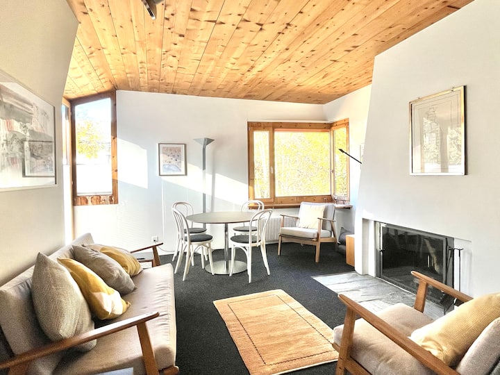 Original Rudolf Olgiati 3 Room Apartment For Rent - Laax