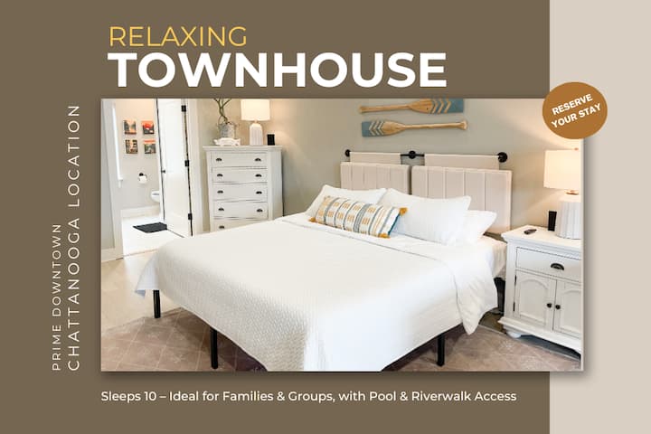 Downtown Chatt-town/pool/ Shuttle Avail /Riverwalk - Chattanooga, TN