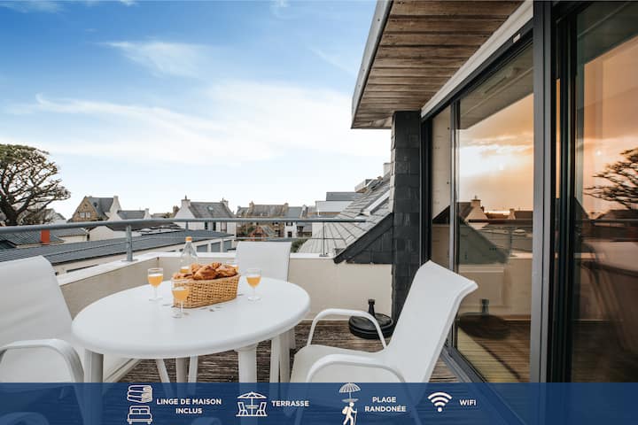 Duplex Vue Mer • 5 Pers • Parking Privé - Le Conquet