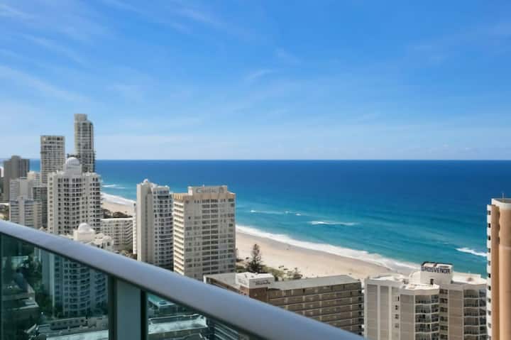 Orchid Residences 23 Fl Ocean View Bedroom+living - Surfers Paradise
