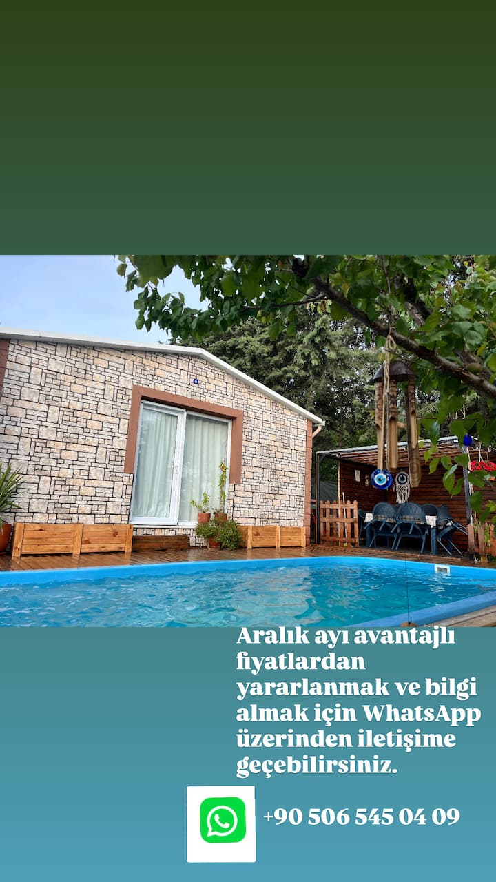 Muhafazakar Ailelere Uygun ıSıtmalı Havuzlu 2+1 Ev - Çatalca