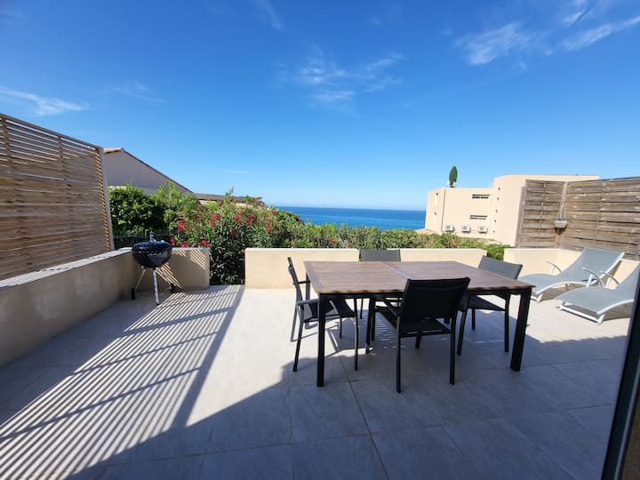 Magnifique Mini Villa Paisible Vue Mer 2min Plage - Cargèse