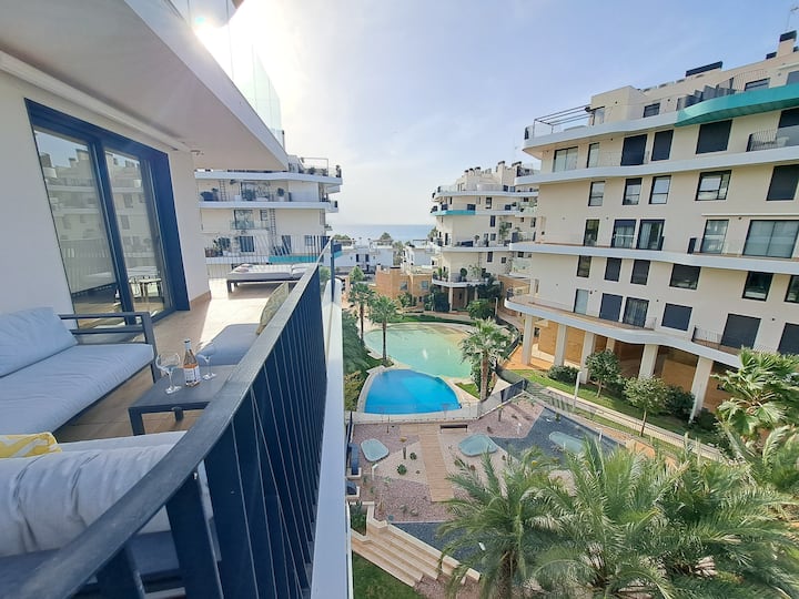 Lovely Oasis Paraiso - Luxury Sea View 3 Bed. Flat - Villajoyosa