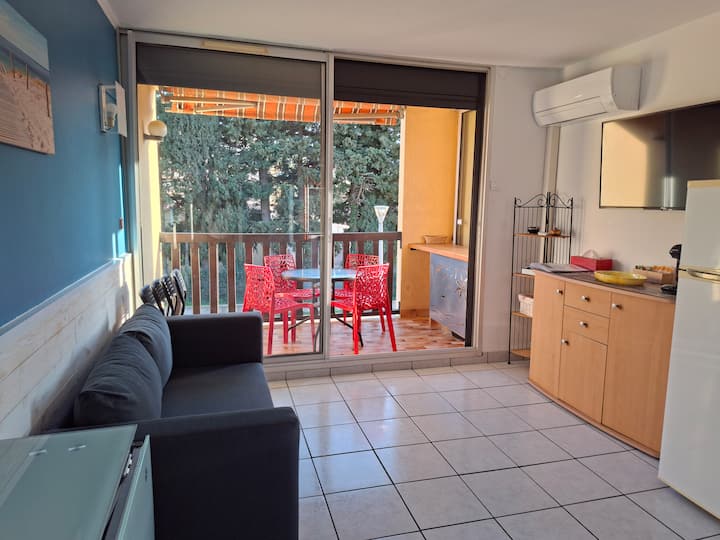 L'azur : Appart Piscine, Parking, Proche Plage - Plage du Racou