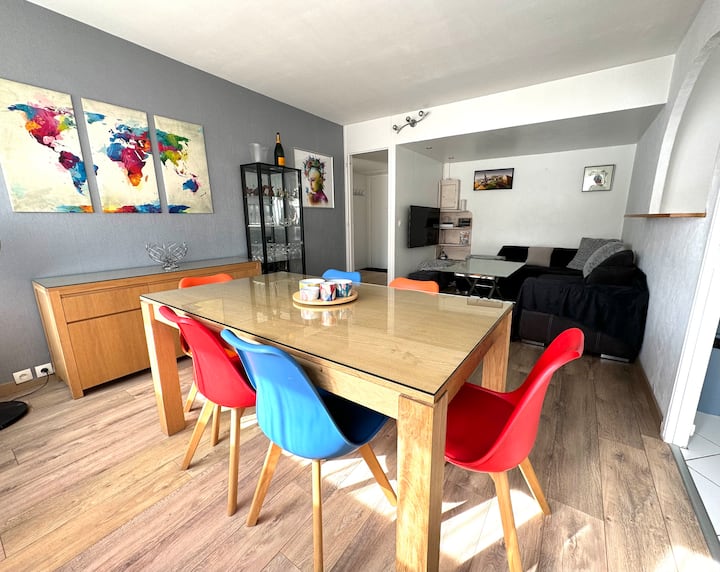Centre Ville Reims / Bel Appartement Cosy & Garage - Reims