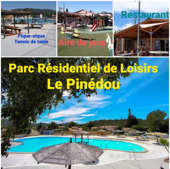 Charmant Chalet Avec Piscine Dans Parc De Loisirs - La Crau