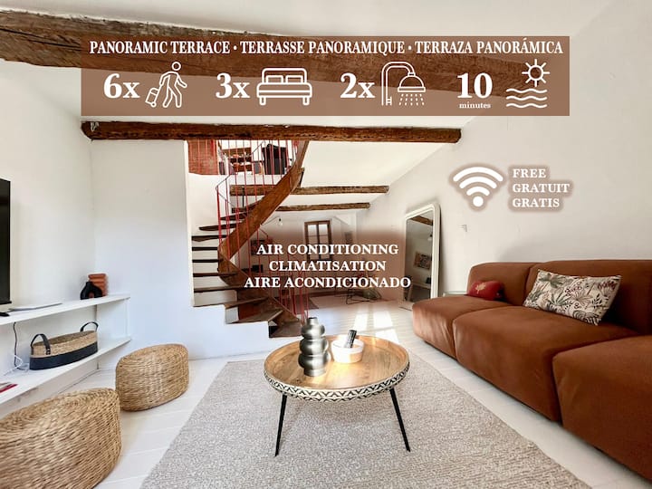 Maison Atypique Ensoleillée • Terrasse Pano • Clim - Argelès-sur-Mer