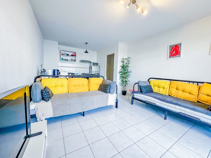 Appart. 4 Pers-parking-terrasse-wifi-calme-central - Sète