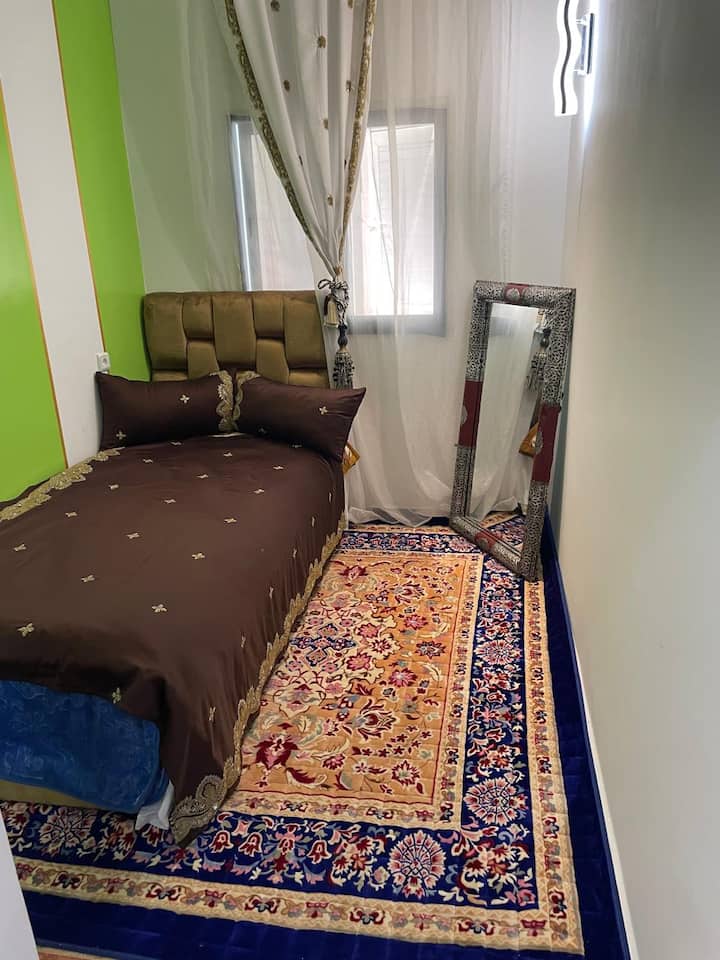 Chambre Verte | Privée 2 Min Gare Rabat - Rabat