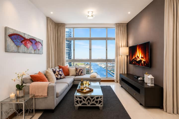 Amazing Palm Marina Views Metro Walk To Jbr Beach - Dubai