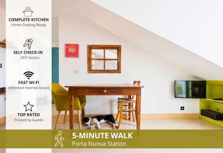 San Salvario : Mansarde Panoramique Centre - Turín