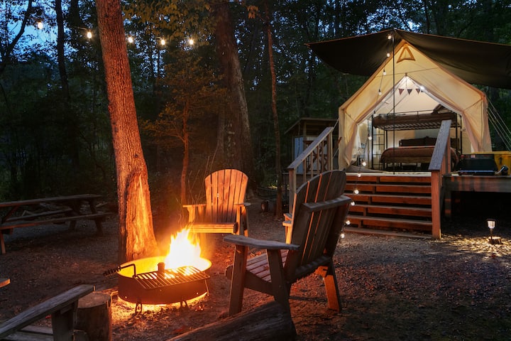 The Cynefin  Luxury Safari Tent On Little River - Mentone, AL