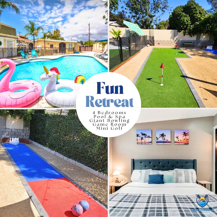 Luxury 4br Home W/ Pool, Mini Golf & Movie Theater - Chula Vista, CA