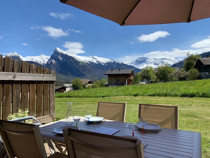 Appartement Rez-de-jardin Vue Panoramique- 4 Pers - Cluses