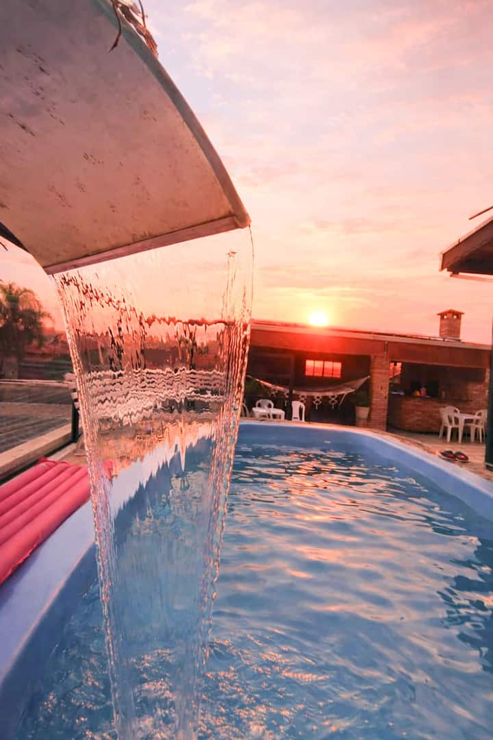 Casa Agradável Com Piscina . Proximo A Holambra - Araras