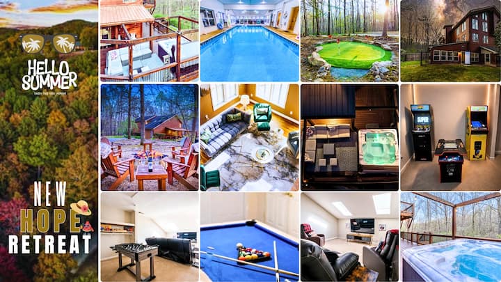 Blueridge-indrpol,arcade,bbq,theter,hottub&firepit - Nottely Lake, GA