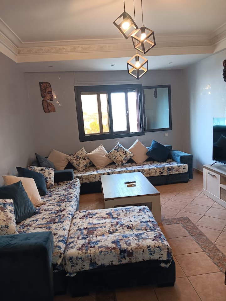 Appt Climatisé  Fibre Plage 10 Mn à Pieds - Agadir