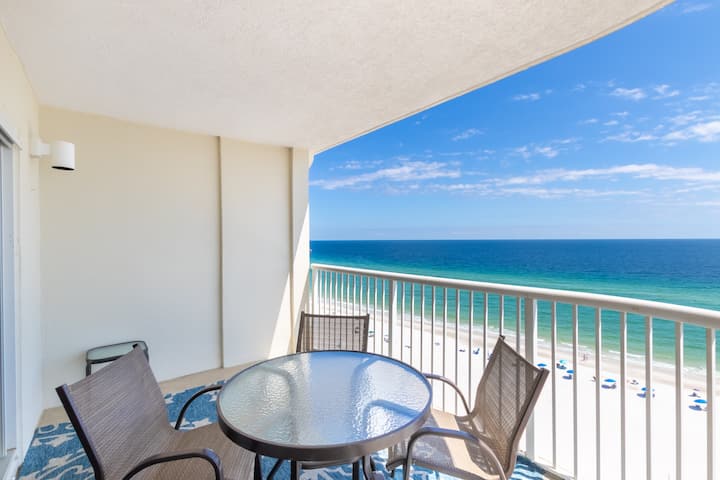 Sealavie 1108 Beachfront Beachview Large Balcony - Gulf Shores, AL