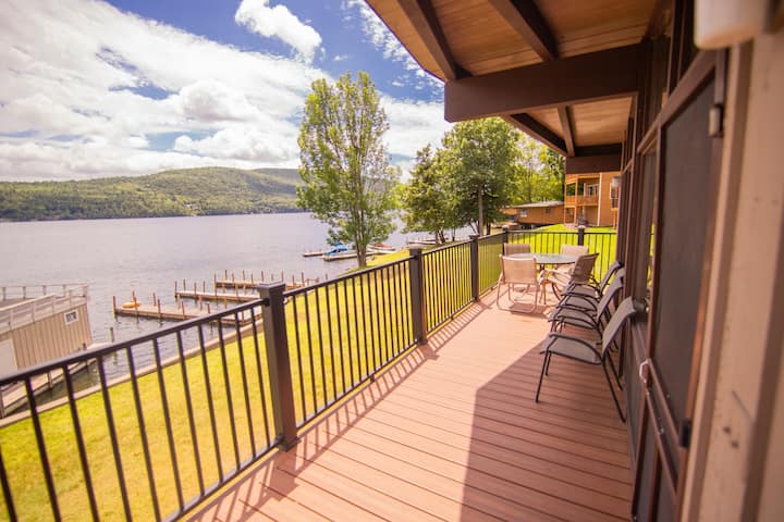 Lakefront Cabin Steps From Beach And Pool - Lake George, NY