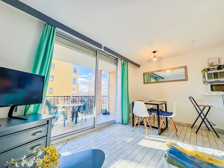 Appart 4 Personnes-piscine -Ascenseur-proche Plage - Agde