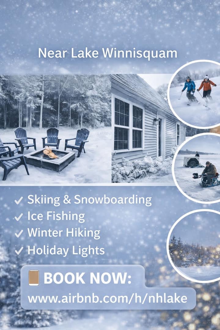 Backroad House Near Lake Winnisquam, Sleeps 14 - Laconia, NH