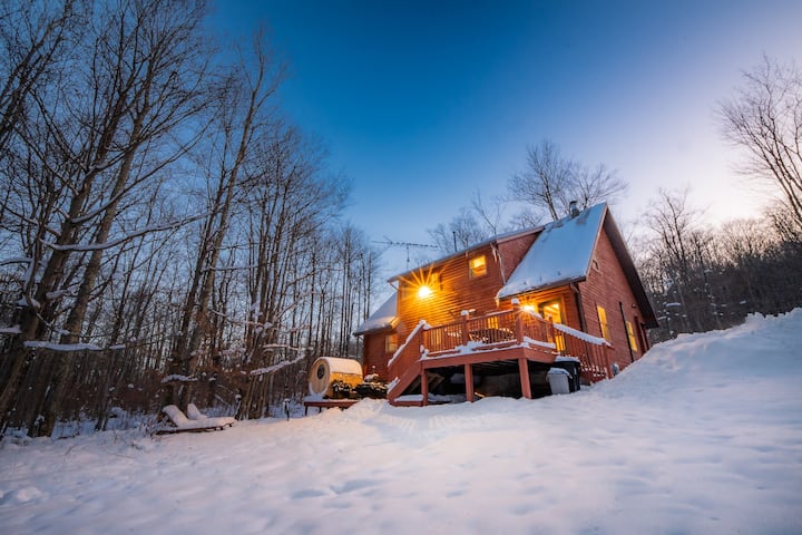 Driftland Cabin -Barrel Sauna, Hot Tub, Pizza Oven - Davis, WV