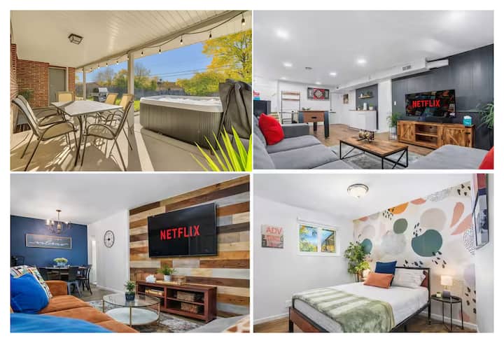 Hot Tub + Games | Epic 6br Group Home In Arvada - Arvada, CO