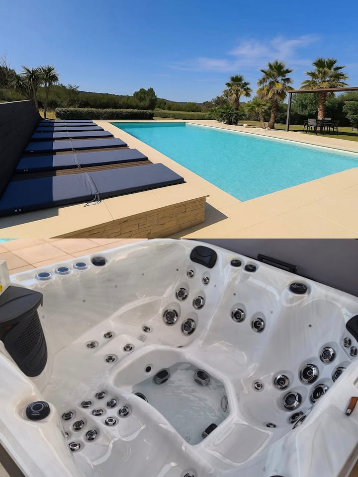 Villa Piscine + Jacuzzi. Plage à 20 Min Lac à 5min - Puget-sur-Argens