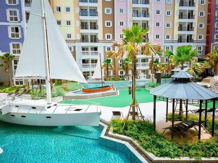 1/#824p/七海二期—离海边300米-wifi-洗衣机-长租-做饭cote - Pattaya City