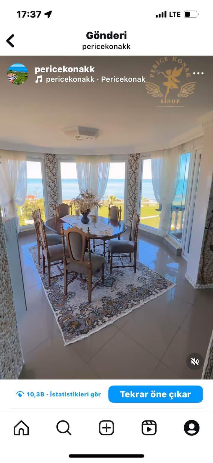 Perice Konak 1.kat, 3 Yatak Odalı, Deniz Manzaralı - Sinop