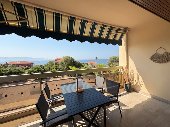 Joli Appartement Rénové Vue Mer - Sanguinaires - Capo Di Feno