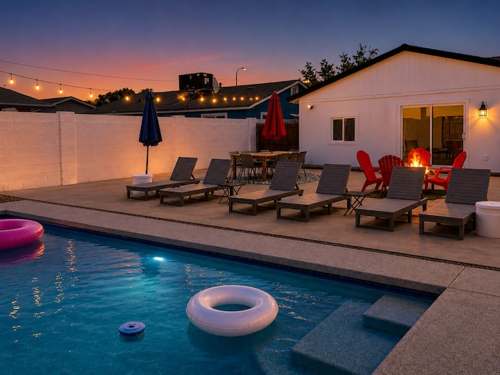 Near Scottsdale/airport: Pool, Fire Pit, Game Room - Phoenix, AZ