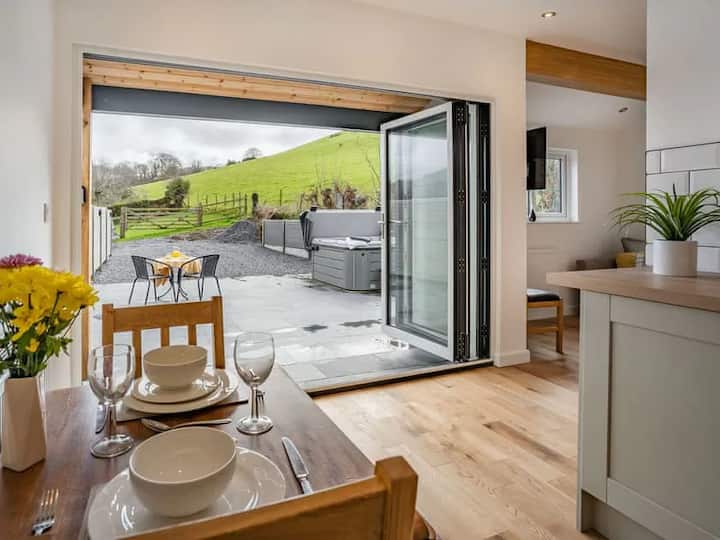 Cosy Cabin With A Hot Tub - Aberaeron
