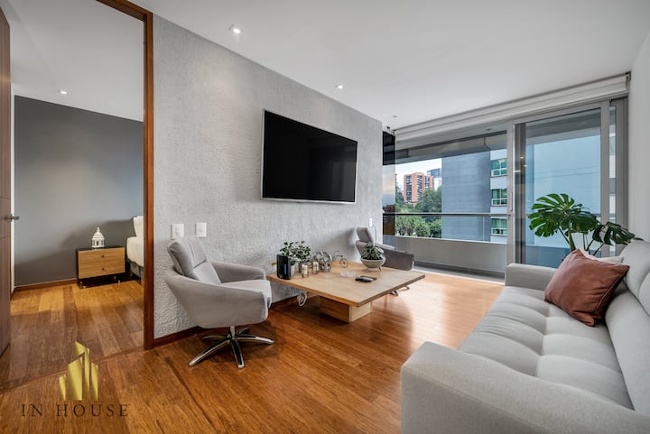 Alto Tesoro 608 - Apt Cómodo Con Jacuzzi, Balcón - Envigado