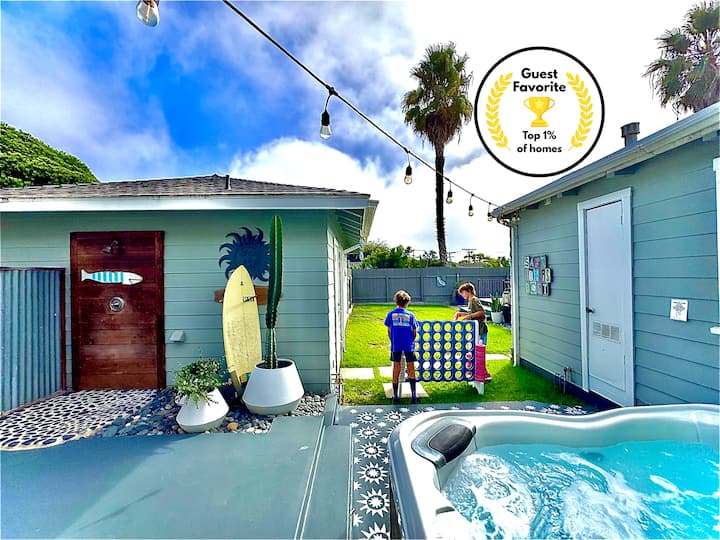 Hot Tub & Yard, 15 Min Walk To Beach & Restaurants - Oceanside, Californie