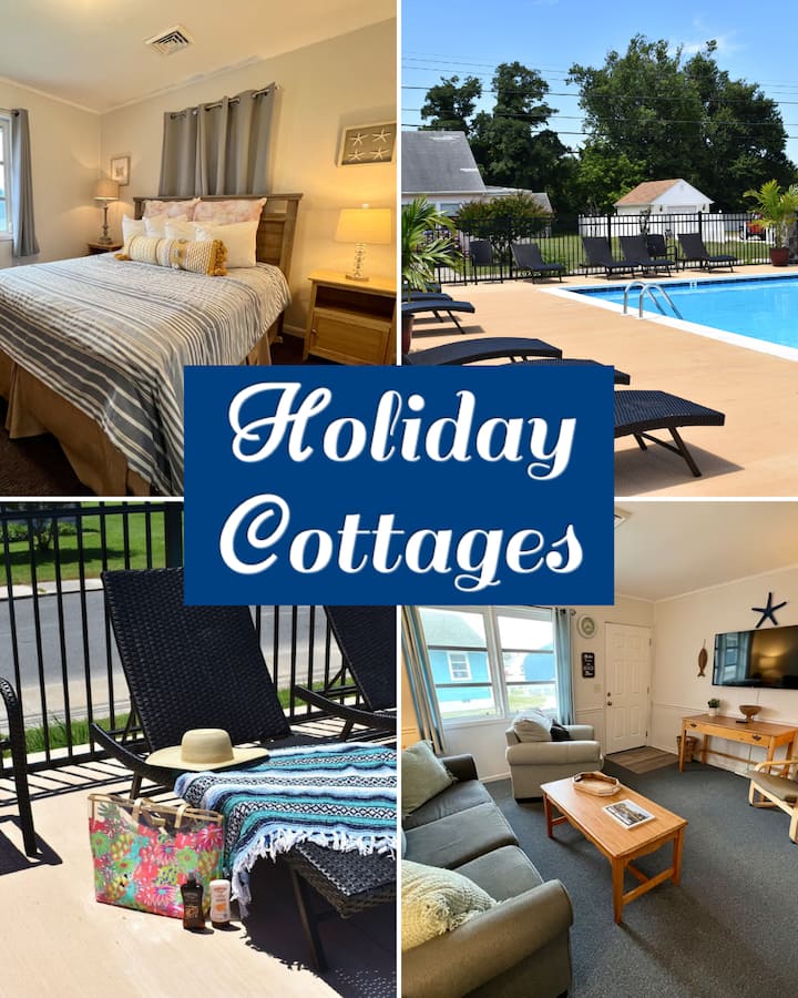 Holiday Cottages-"jellyfish"~pool~ 3 Mi. To Beach - Chincoteague, VA