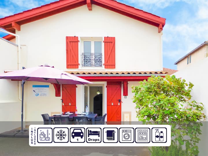 Maison Climatisée 3chbres/commerces 150m Plage 8mn - Anglet