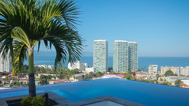 Vista Al Mar Desde La Alberca Zoho Skies Kalahari - Puerto Vallarta