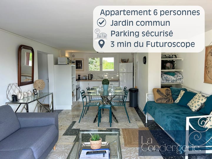 Moulin#3 - 6 Pers -Calme-jardin&parkingfuturoscope - Chasseneuil-du-Poitou