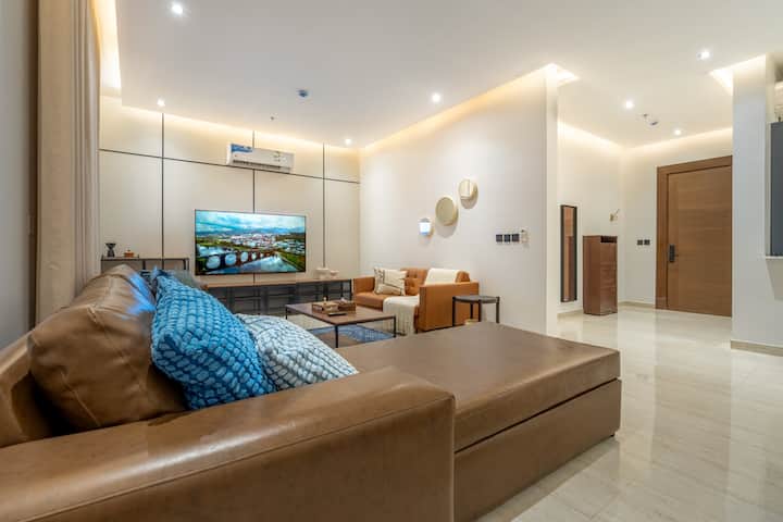 شقة حديثه بتصميم رائع غرفتين صاله كبيره دخول ذاتي - Saudi Arabia